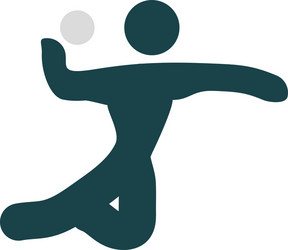 Stylized Silhouette Volleyball Vector Images (51)