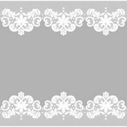 White lace borders Royalty Free Vector Image - VectorStock