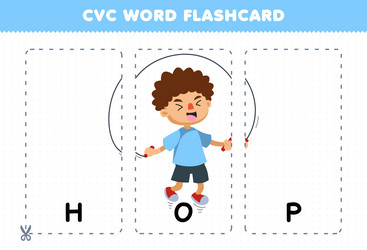 Jump Flashcard Vector Images (41)