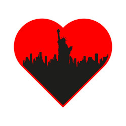 New york the big apple Royalty Free Vector Image