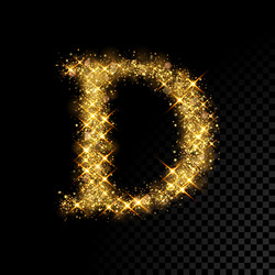 Letter star d Royalty Free Vector Image - VectorStock