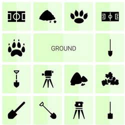 Ground icons Royalty Free Vector Image - VectorStock