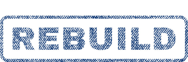 Rebuild rubber stamp Royalty Free Vector Image