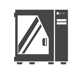 System unit of a computer icon flat style Vector Image