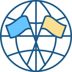 Isometric diplomacy and diplomat composition Vector Image