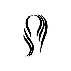 Hair icon logo Royalty Free Vector Image - VectorStock