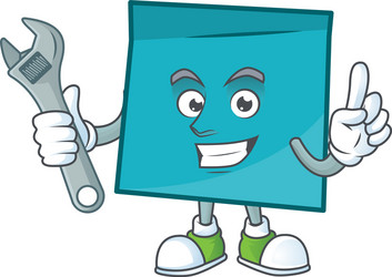 Automotive rectangle sticker paper in cartoon Vector Image