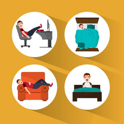 Resting icon design Royalty Free Vector Image - VectorStock