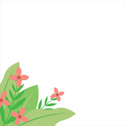 Spring flower corner Royalty Free Vector Image