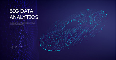 Abstract big data quantum design Royalty Free Vector Image