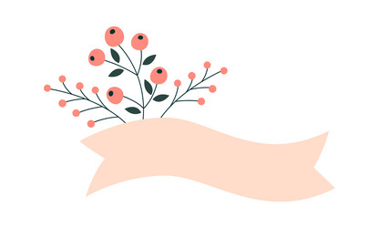 Floral banner strip Royalty Free Vector Image - VectorStock