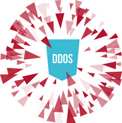 Hacker ddos attack protection Royalty Free Vector Image