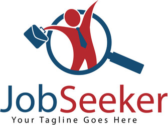 Job seeker logo Royalty Free Vector Image - VectorStock