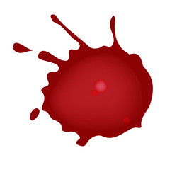 Realistic blood splatters red ink Royalty Free Vector Image