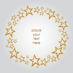 Stars border frame Royalty Free Vector Image - VectorStock