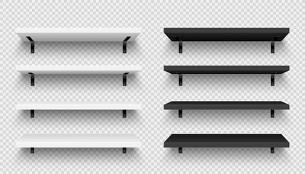 Realistic library aisle mockup Royalty Free Vector Image