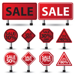 Empty construction sign Royalty Free Vector Image