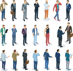 Different professions isometric professionals Vector Image