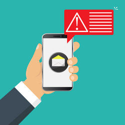 Alert attention notification important reminder Vector Image