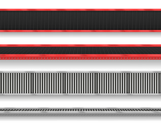 Conveyor belt realistic Royalty Free Vector Image