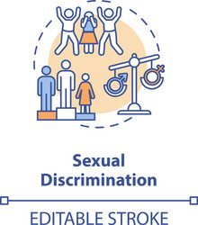 Gender discrimination abstract concept Royalty Free Vector