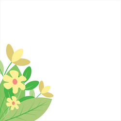 Spring flower corner Royalty Free Vector Image