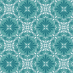 Ceramic tile mosaic in arabic moroccan style Vector Image