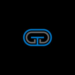 Gg letter abstract outstanding professional Vector Image