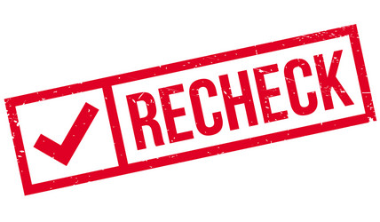 Recheck rubber stamp Royalty Free Vector Image
