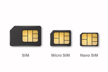 5g sim card icon information for service Vector Image