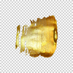 Hand drawing gold brush stroke Royalty Free Vector Image