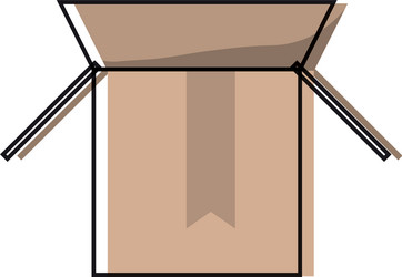 Cardboard box with arrow icon Royalty Free Vector Image