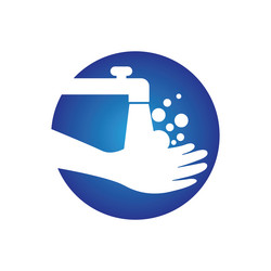 Hand wash logo Royalty Free Vector Image - VectorStock