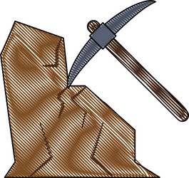 Pick construction tool Royalty Free Vector Image