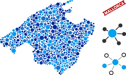 Map of mallorca Royalty Free Vector Image - VectorStock