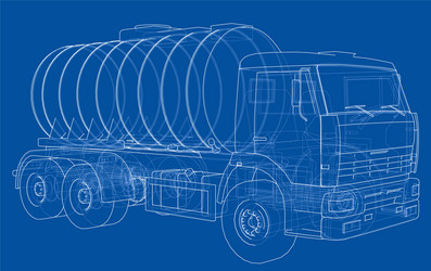 Truck with tank concept Royalty Free Vector Image