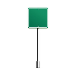 Green Road Sign Template