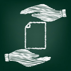 Vertical document sign white Royalty Free Vector Image