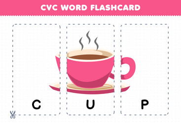 Cup Flashcard Vector Images (26)