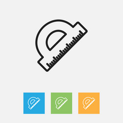 Teach symbol on math trigon Royalty Free Vector Image