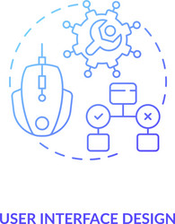 Interface design abstract concept Royalty Free Vector Image