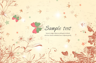 Spring floral background Royalty Free Vector Image