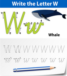 Letter W Worksheets Vector Images (over 350)