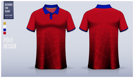 Polo shirt mockup template design Royalty Free Vector Image