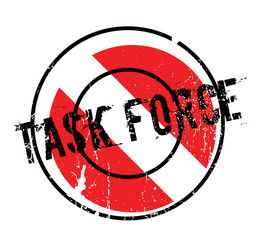 Task force rubber stamp Royalty Free Vector Image