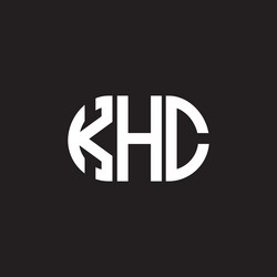 Khc letter logo design on white background Vector Image