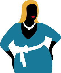 Plus Size Woman Silhouette Vector Images (over 440)
