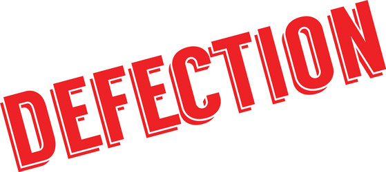 Defection rubber stamp Royalty Free Vector Image