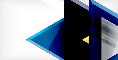 Dynamic triangle composition abstract background Vector Image