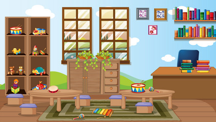 Empty Classroom Cartoon Background Vector Images (over 1,100)